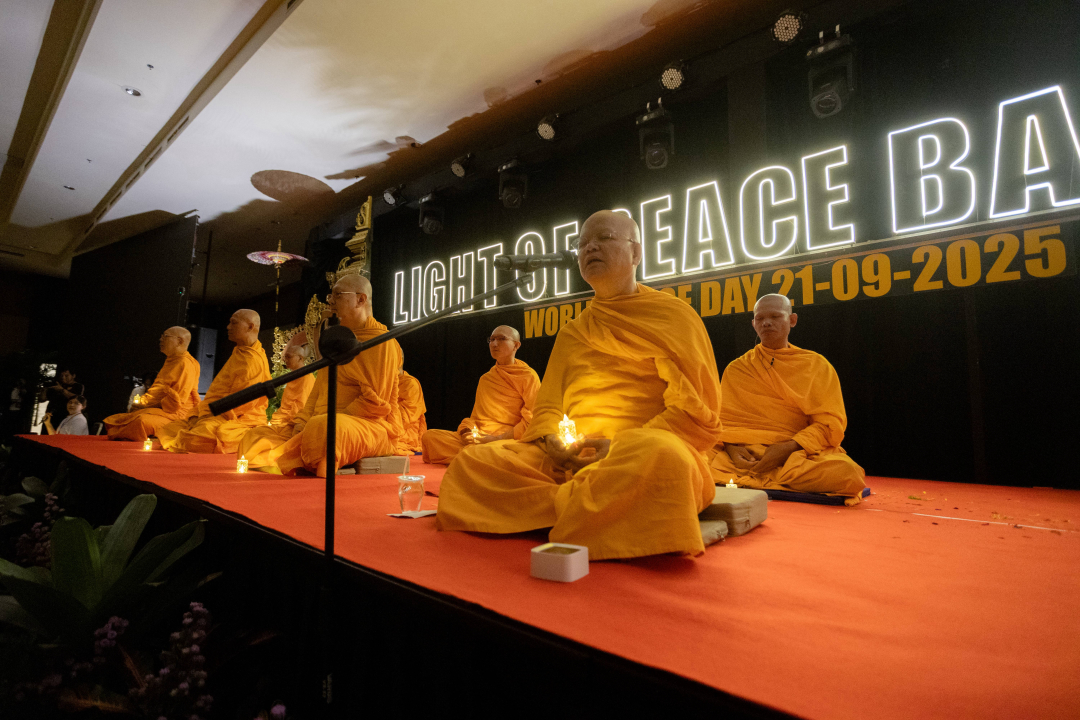 กิจกรรมสมาธิเพื่อสันติภาพ เฉลิมฉลองวันสันติภาพโลก : ข่าวประชาสัมพันธ์